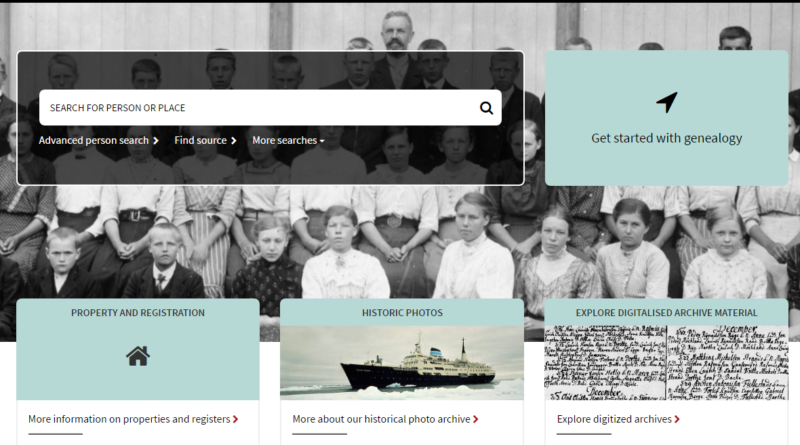 The Norwegian National archives - Norwegian Genealogy and then some